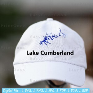 Lake Cumberland Svg Bundle, Lake Cumberland Kentucky Map Outline Svg ...