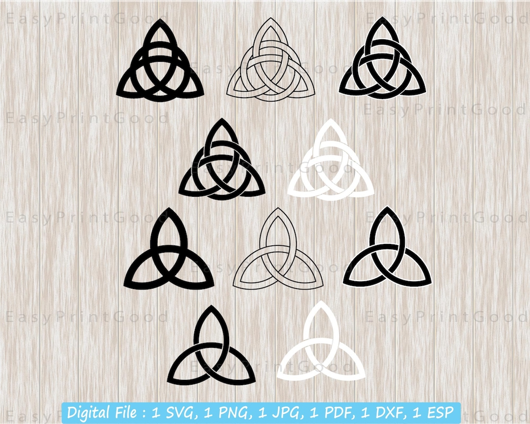 Trinity Svg Bundle Celtic Knot Svg Triquetra Template Clip - Etsy