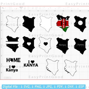 Kanya Svg Bundle, Kanya Outline, Kanya Map Svg, Home, Kanya Clipart ...