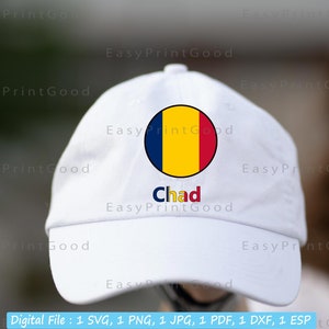 Chad Flag Svg Bundle, Chad Map Flag, Heartbeat, Text Outline, Chad ...