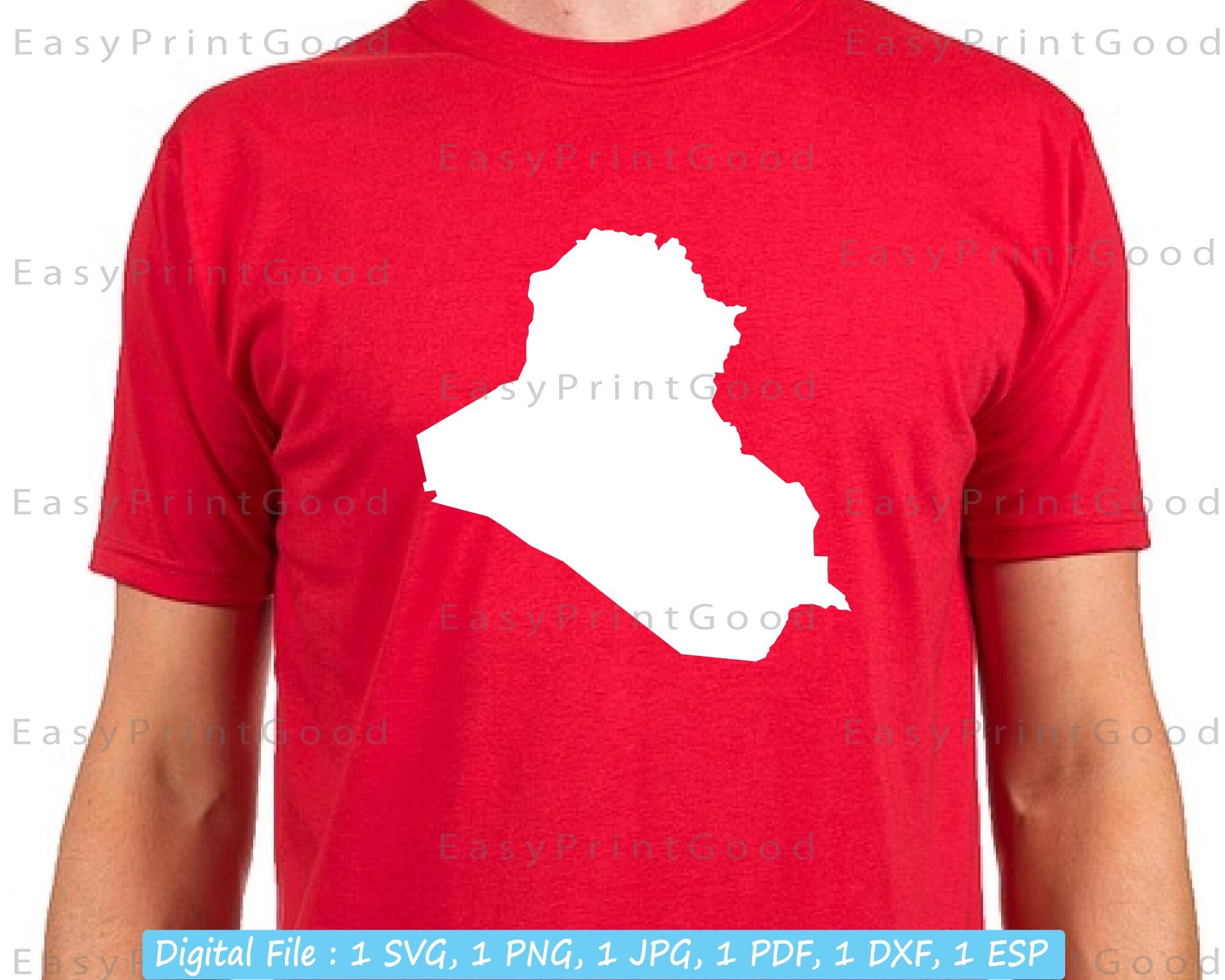 Iraq Map SVG Bundle: Flag, Outline, Silhouette Cut File (digital ...
