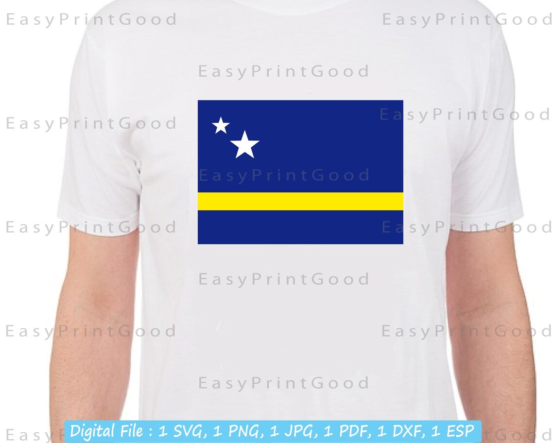 Curacao Flag SVG Bundle: Caribbean Island Cut Files (digital Download ...