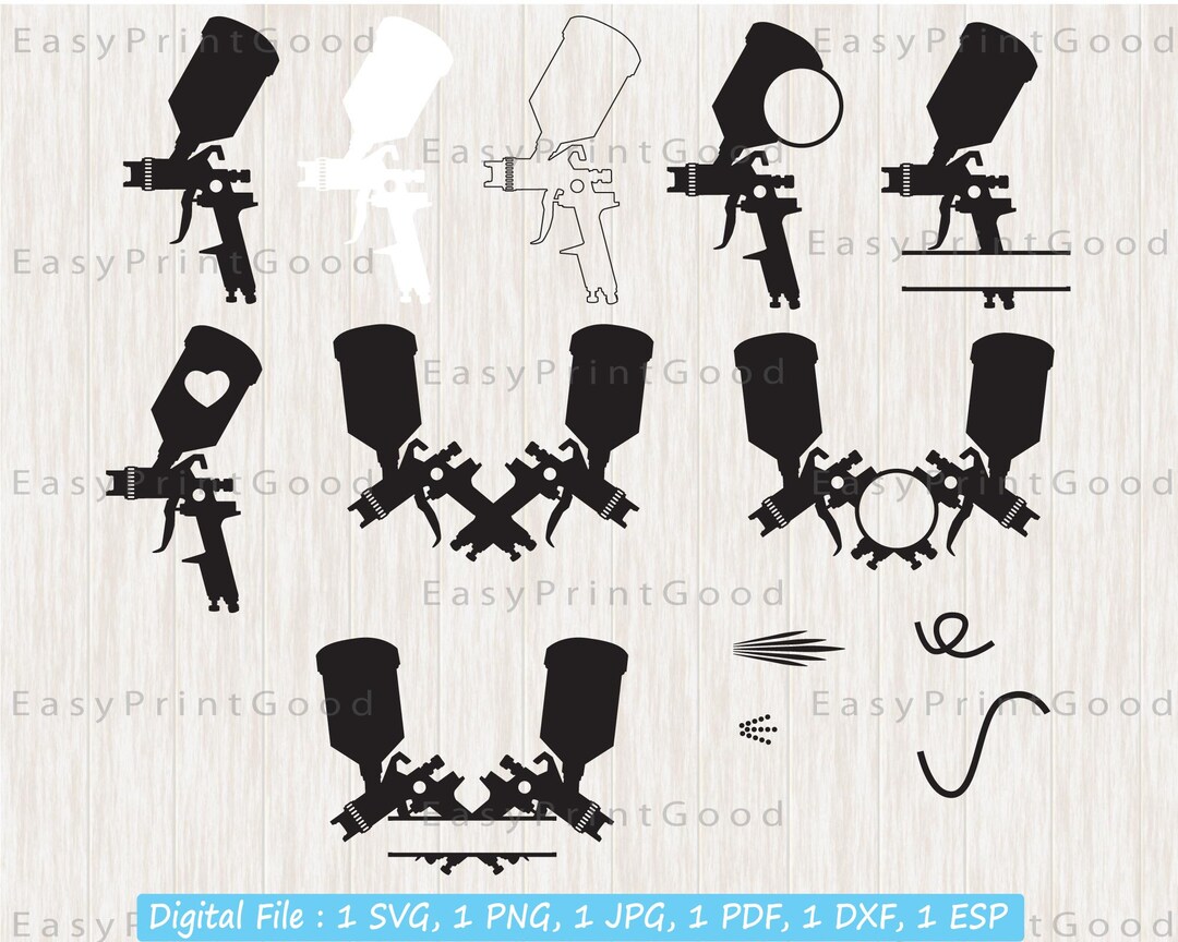 Automotive Paint Gun SVG, Spray Painting Clipart (digital Download) - Etsy
