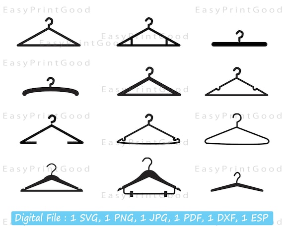 Clothes Hanger Svg Bundle Hangers Svg Clothes Hangers Svg | Etsy