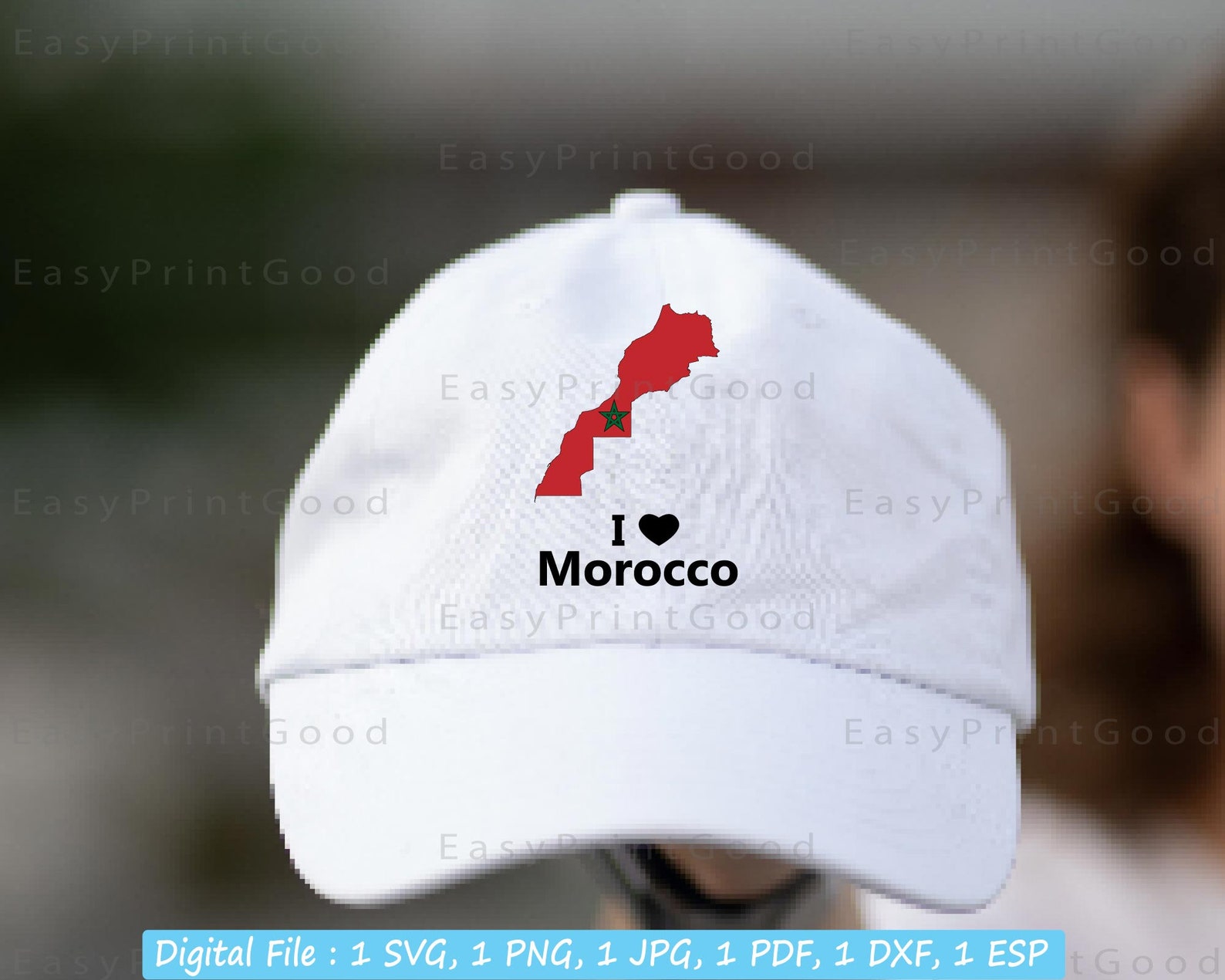 Morocco Map SVG Bundle: Outline, Monogram Frame, Cricut Cut File ...