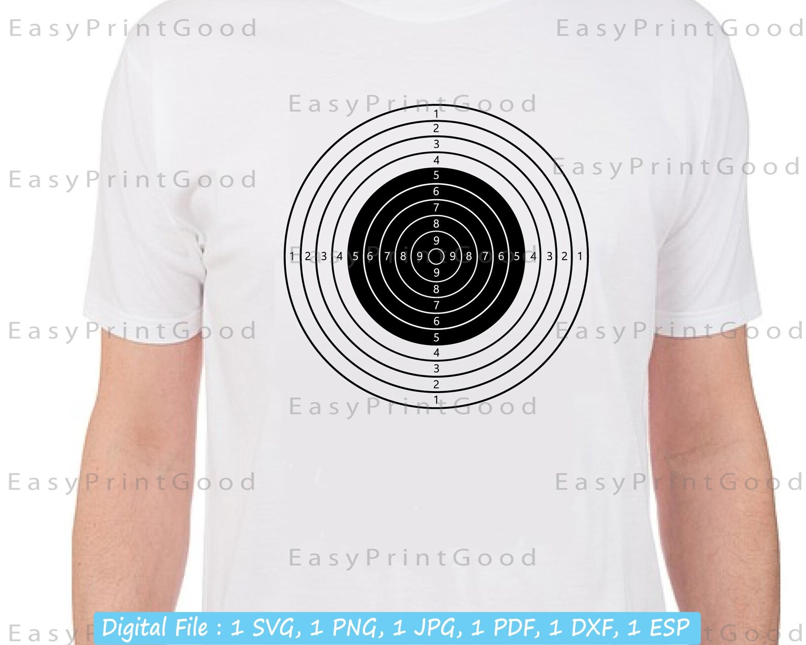 Shooting Target Svg Gun Target Clipart Firing Range Target - Etsy