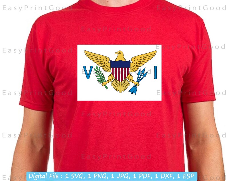 US Virgin Islands Flag Svg Bundle United States Virgin | Etsy