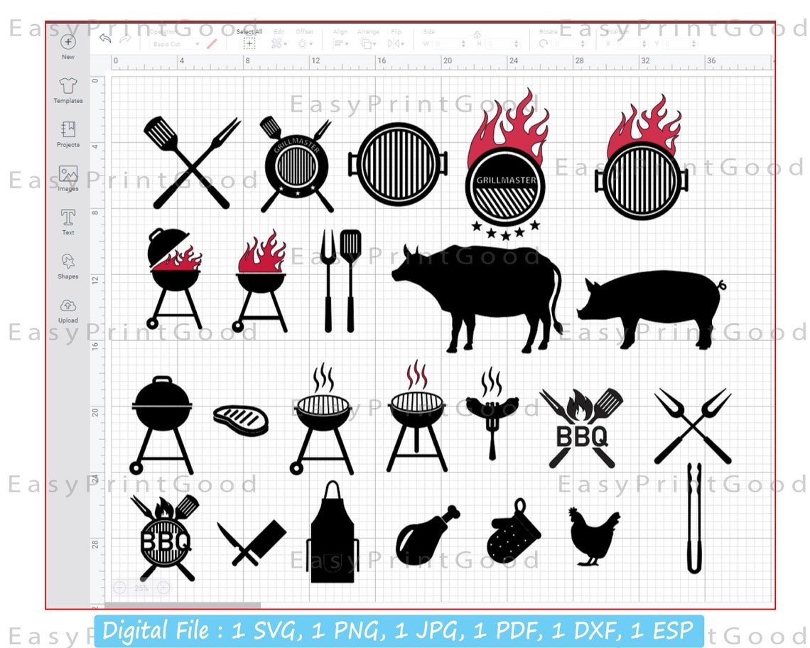 BBQ SVG Bundle BBQ Svg Grill Svg Bbq Clipart Barbecue Svg - Etsy