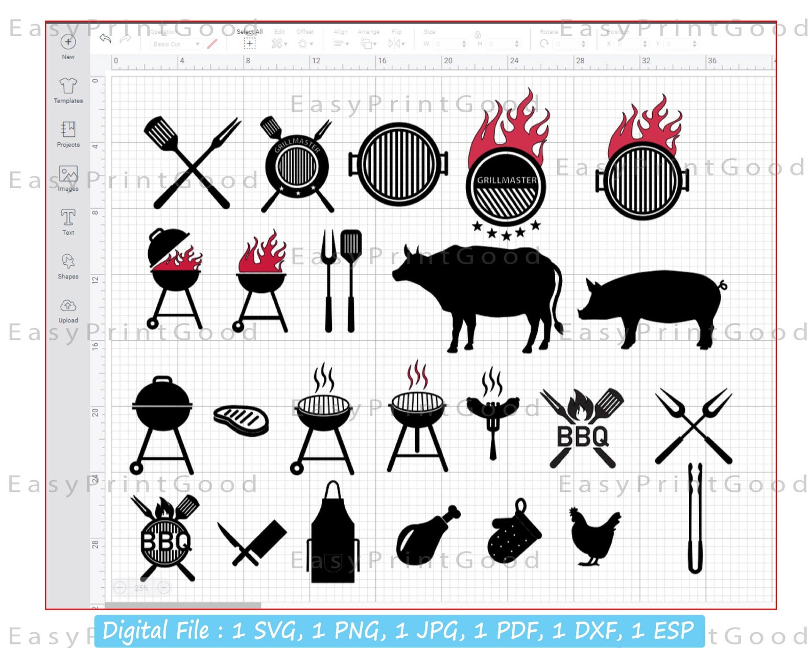 BBQ SVG Bundle BBQ Svg Grill Svg Bbq Clipart Barbecue Svg - Etsy