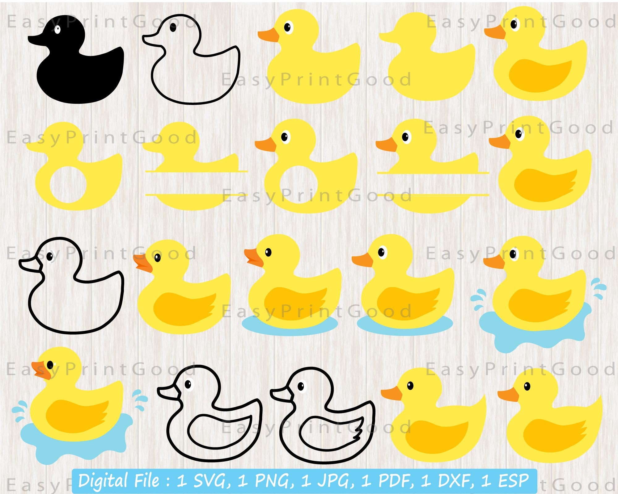 Rubber Duckies Bundle Rubber Ducky Svg Duck Rubber Duck - Etsy España