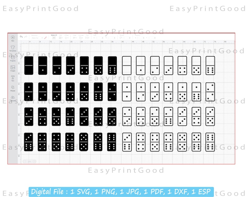 Dominoes Svg Domino Svg Domino Game Clipart Domino Set Svg - Etsy