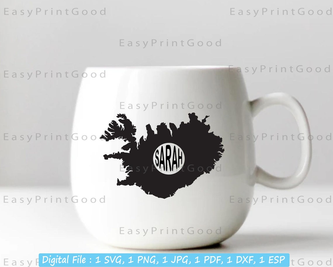 Iceland SVG Bundle Iceland Map Icelandic Map Svg Iceland | Etsy