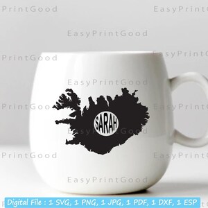 Iceland SVG Bundle, Iceland Map, Icelandic Map Svg, Iceland Clipart ...