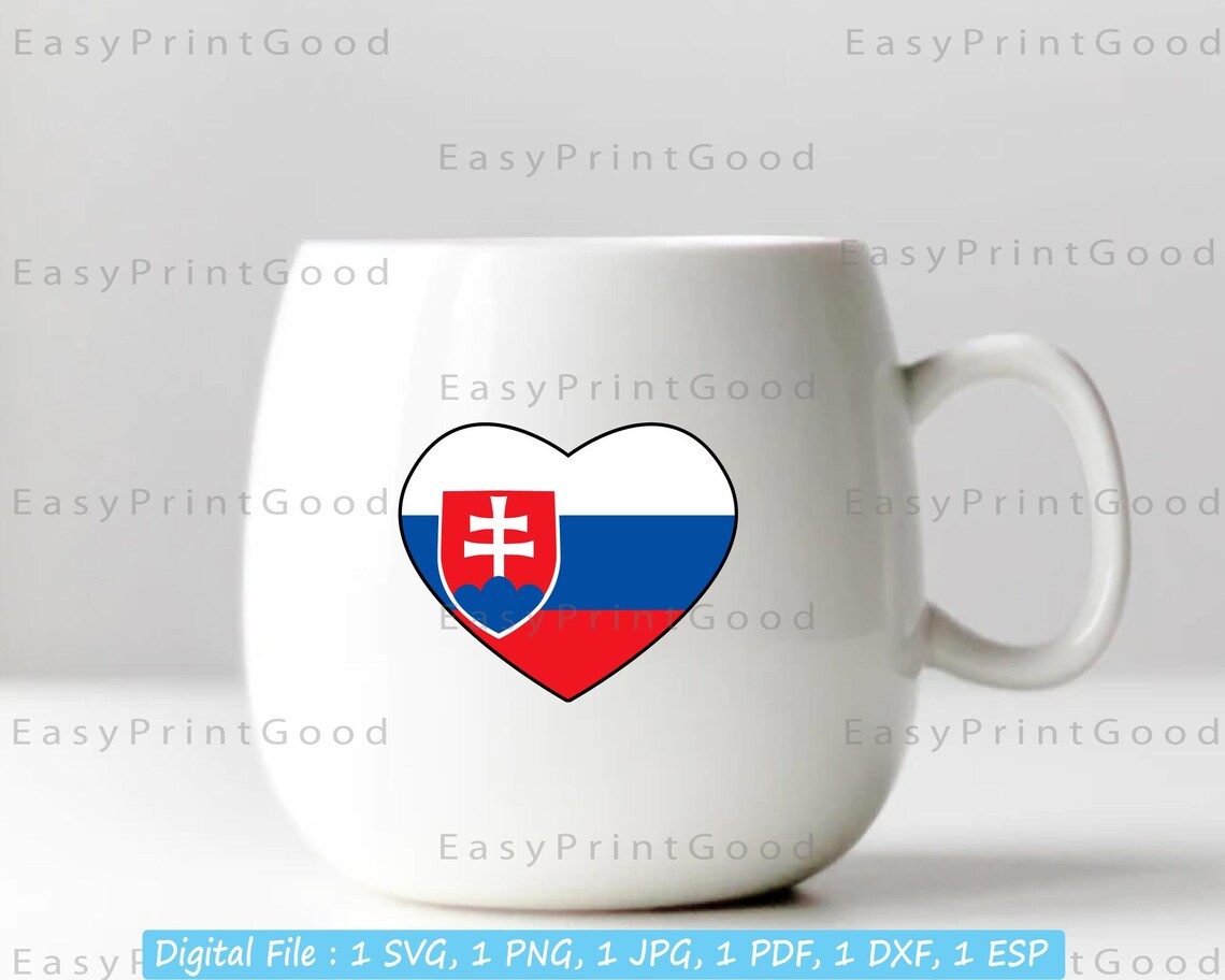 Slovakia Flag Svg Slovak National Nation Country Banner - Etsy
