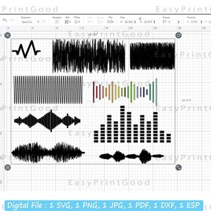 Sound Wave Svg, Music Svg, Voice Wave Clipart, Bear Paw Print Svg ...