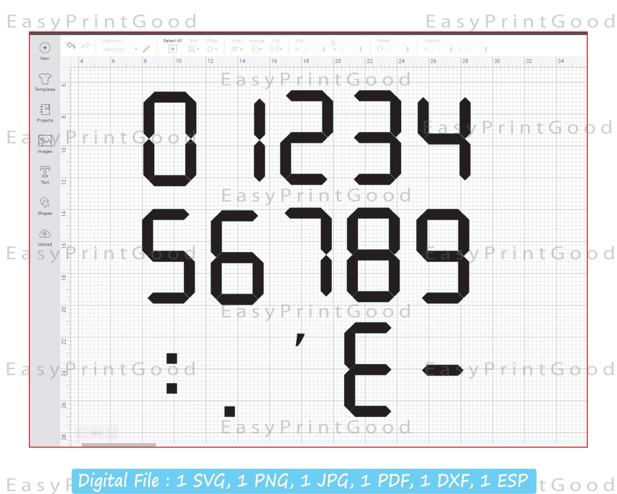 Digital Numbers SVG Bundle Calculator Digital Numbers Fonts - Etsy Canada