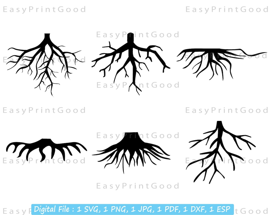 Roots Svg Tree Roots Svg Root Clipart Family Svg Root - Etsy UK