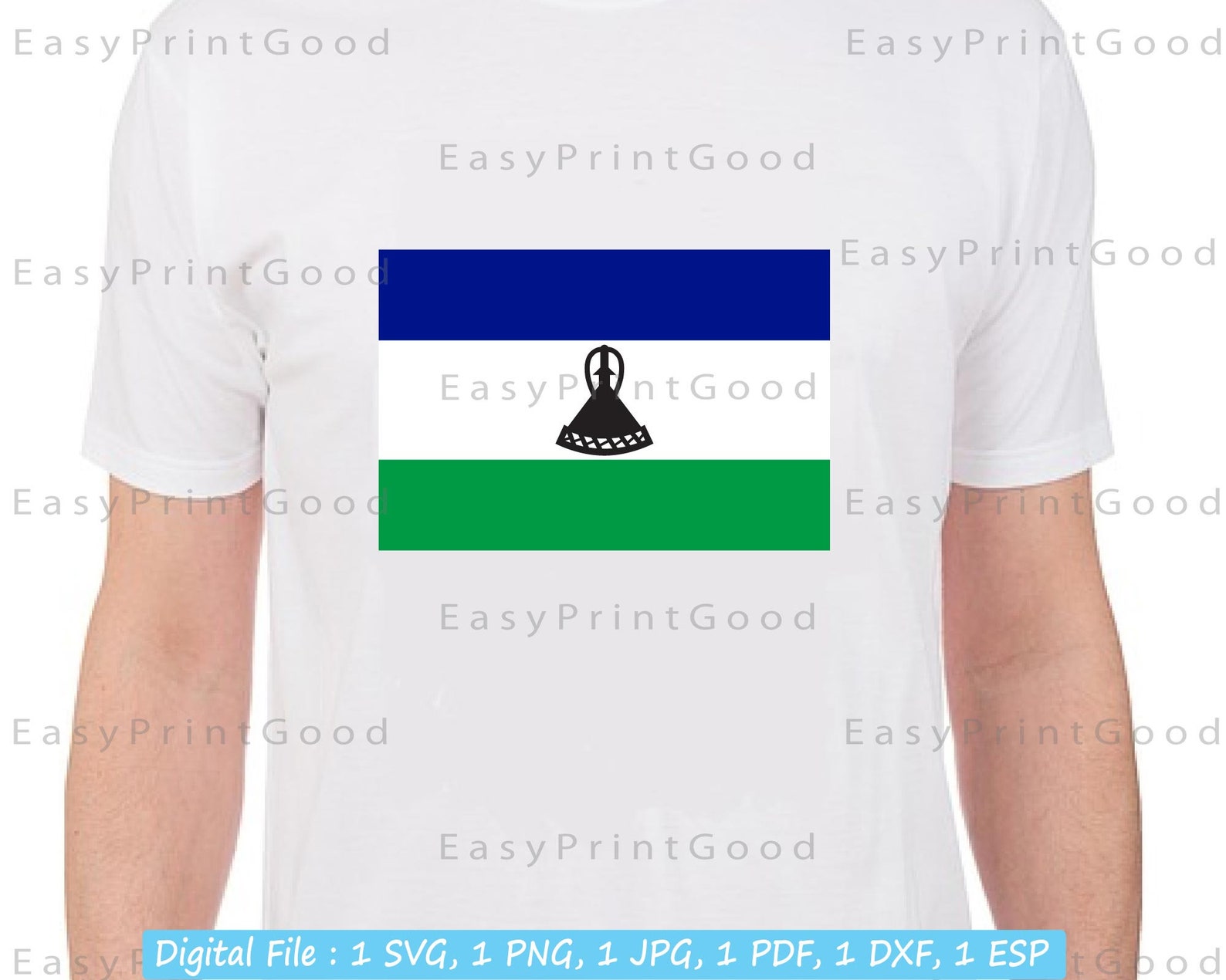 Lesotho Flag Bundle Svg Lesotho National Flag Lesotho Nation - Etsy
