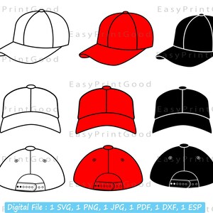 Baseball Cap Svg,baseball Hat Svg, Baseball Cap Clipart, Backwards Cap ...