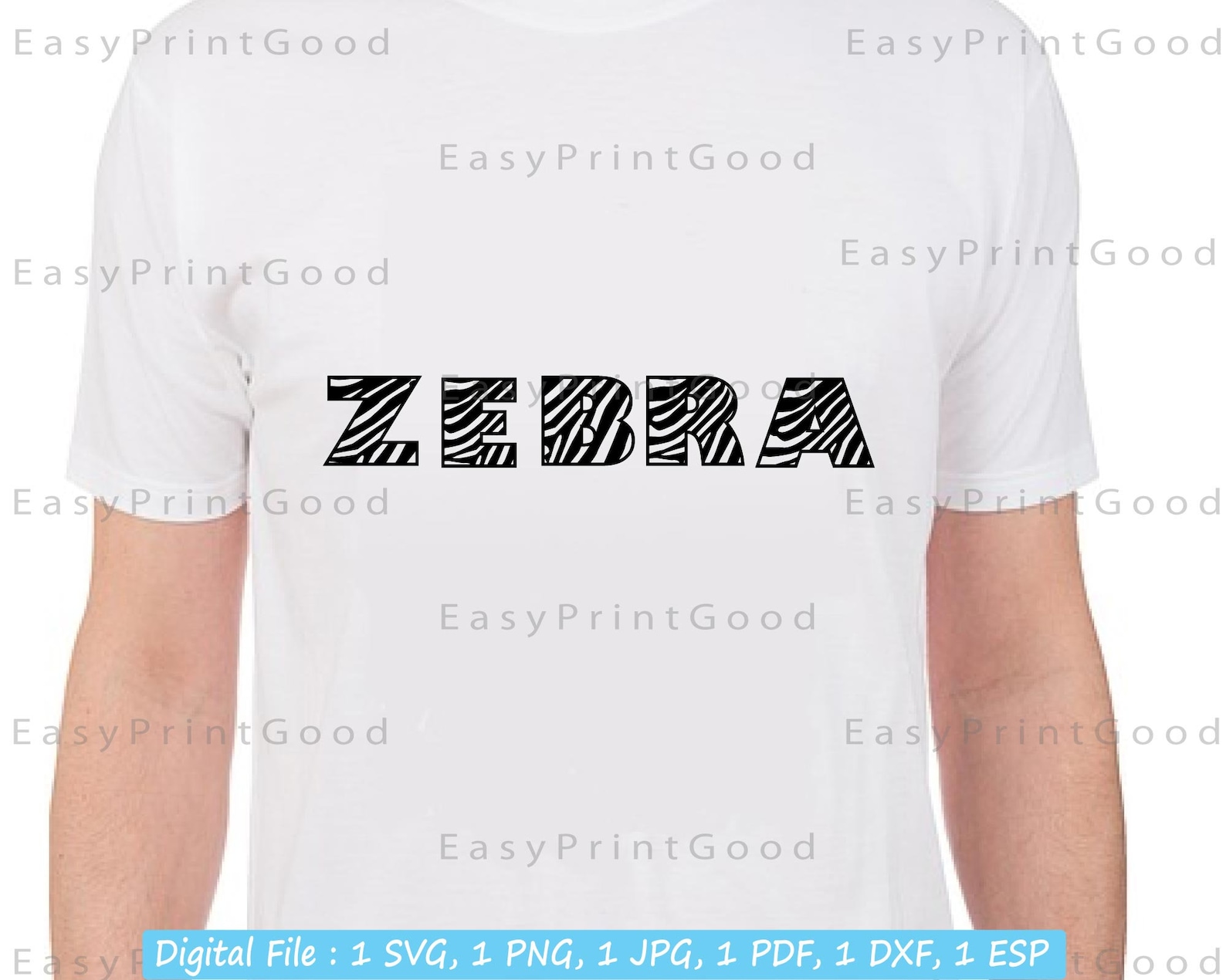 Zebra Font Svg Patterned Alphabet Svg Letters Zebra | Etsy