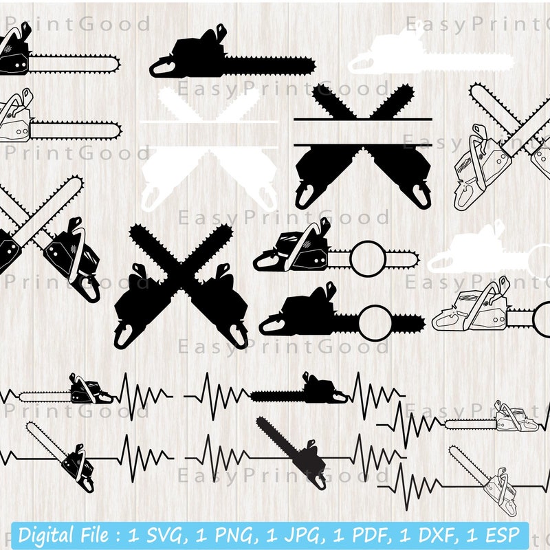 Chainsaw Svg - Etsy