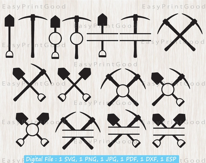 Mining Svg, Pick Svg, Miner Svg, Mining Cart, Shovel, SVG, Ai, Pdf, Eps ...