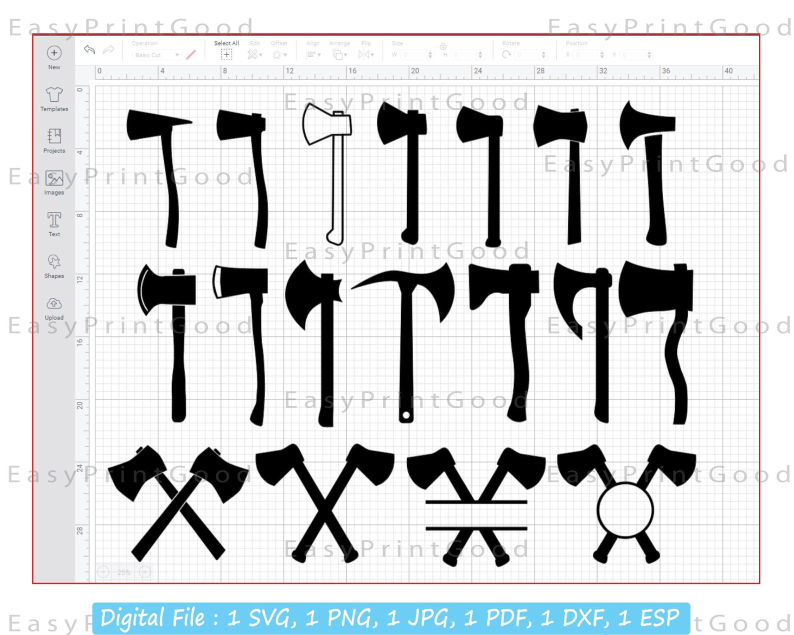 Axe Svg Bundle Crossed Axes Svg Axe Clipart Hatchet - Etsy