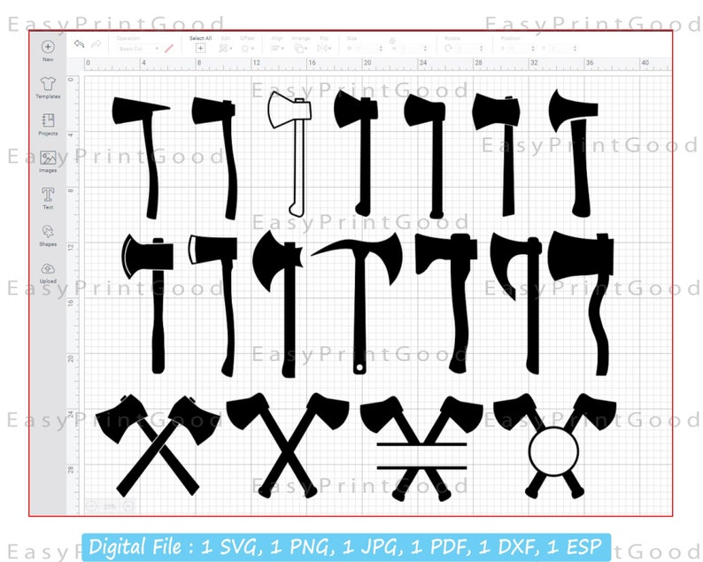 Axe Svg Bundle Crossed Axes Svg Axe Clipart Hatchet | Etsy