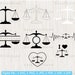 Justice Scales SVG Bundle: Lawyer Monogram, Law Cut File (digital ...