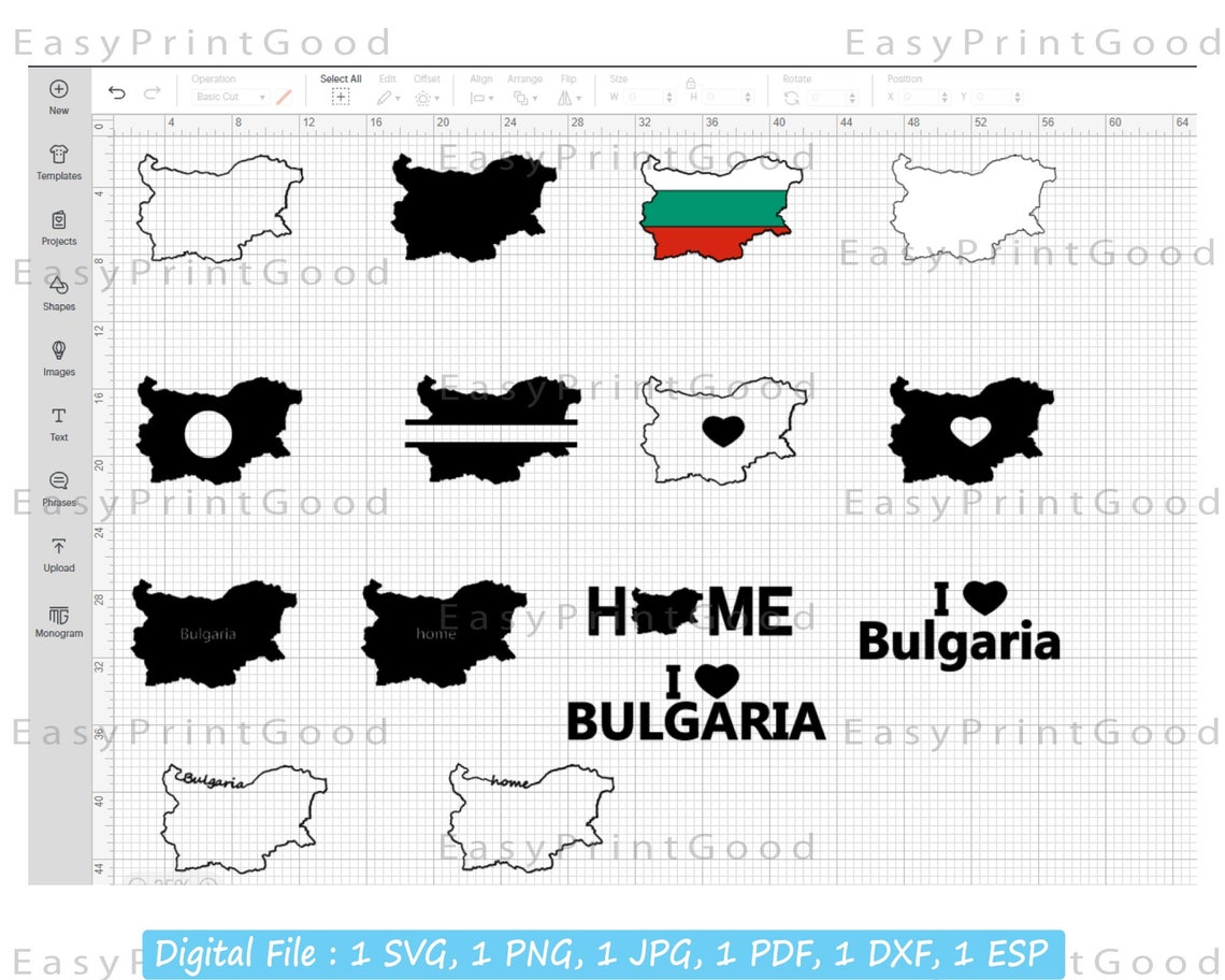Bulgaria Svg Bundle Bulgaria Country Svg Bulgaria Clipart | Etsy