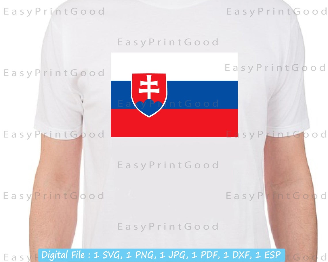 Slovakia Flag Svg Slovak National Nation Country Banner - Etsy