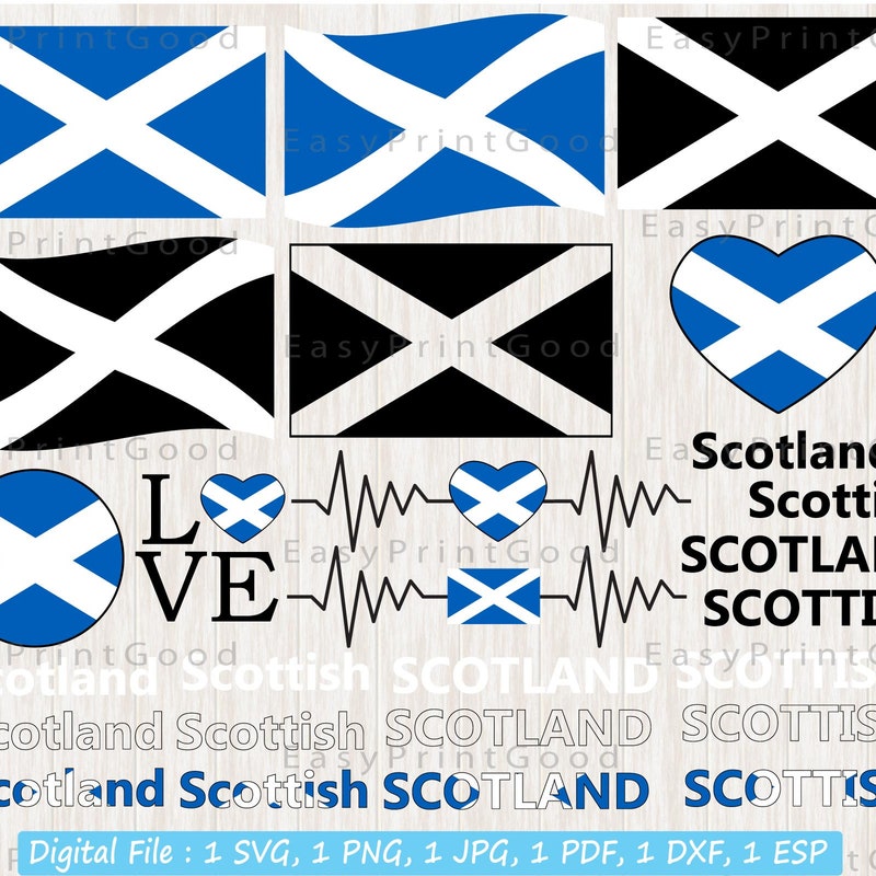 Scottish Flag - Etsy