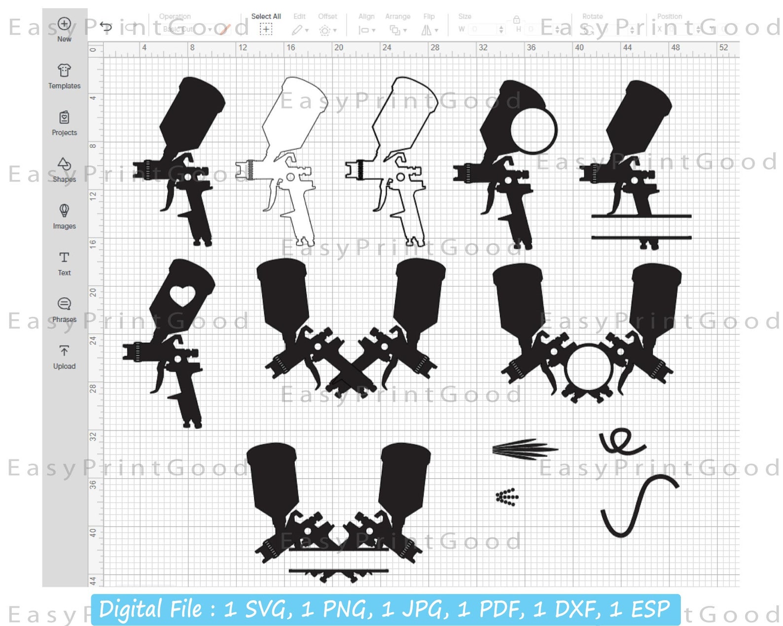 Automotive Paint Gun SVG, Spray Painting Clipart (digital Download) - Etsy