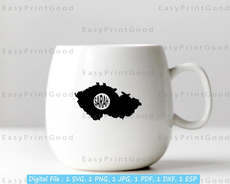 Czech Svg Bundle Czechia Outline Czech Republic Flag Map | Etsy