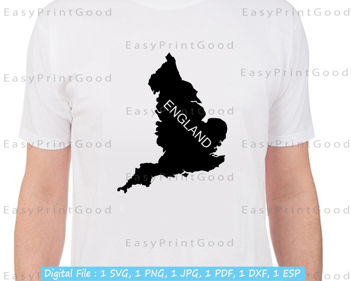 England Svg Bundle England State Svg England Outline | Etsy
