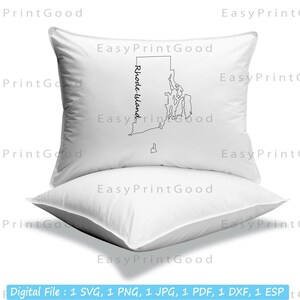 Rhode Island State SVG Bundle, Rhode Island Outline, Rhode Island Map ...