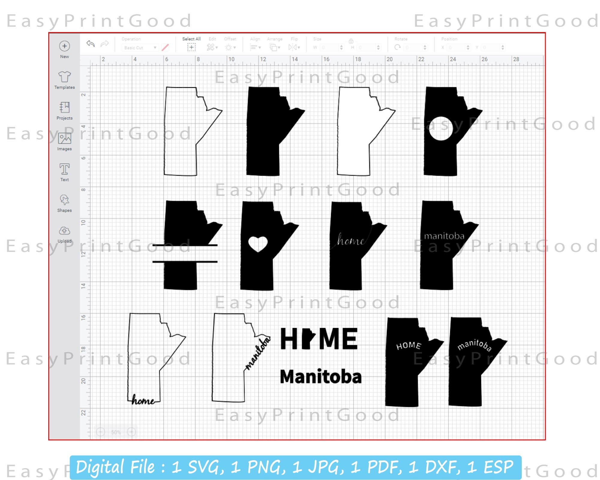 Manitoba Svg Manitoba Map Svg Manitoba Map Clipart Manitoba | Etsy