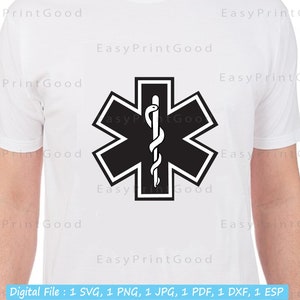 Star of Life Medical Symbol SVG: EMT, Pharmacy, Doctor (digital ...