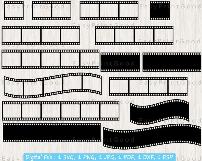 Cinema Svg Bundle,filmstrip Svg,film Svg,movie Svg,cinema Film Clipart ...