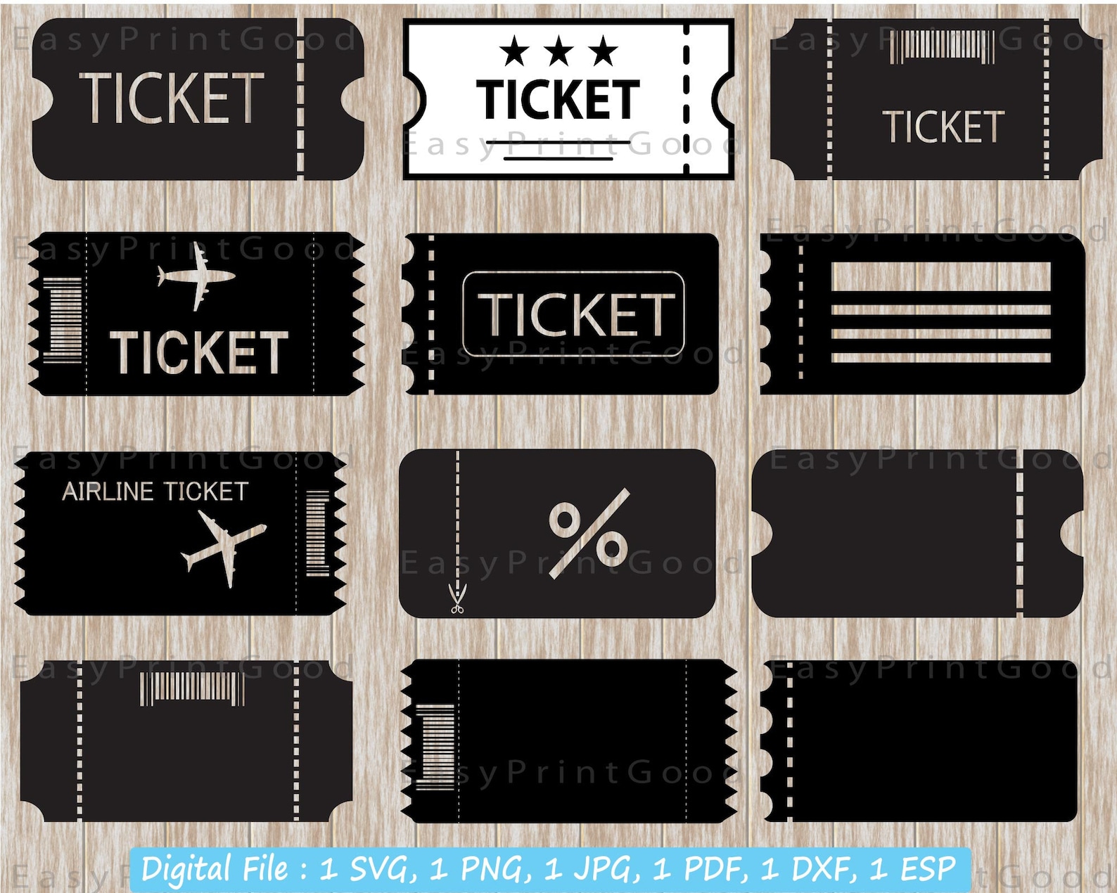 Ticket Outline Svg Ticket Svg Ticket Clipart Prize Svg - Etsy