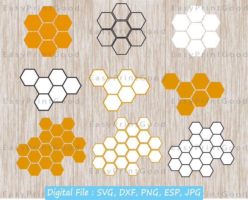 Honeycomb Svg Honeycomb Background Honeycomb Clipart Honeycomb | Etsy