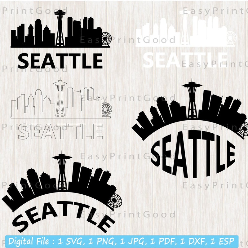 Seattle Skyline - Etsy