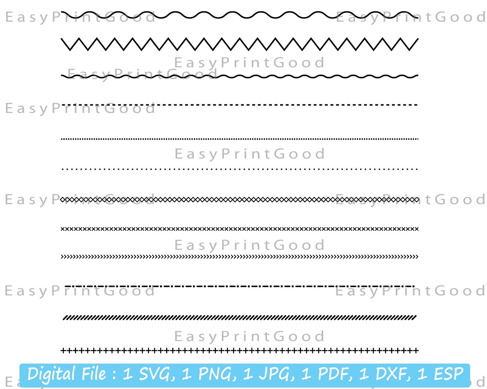 Lines Svg Dotted Lines Svg Basic Line Clipart Dotted Lines - Etsy