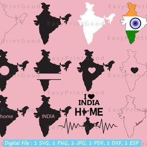 India Svg Bundle, Indian State, India Outline, Indian Map, India State ...