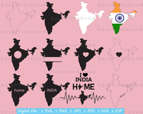 Indian Map Clipart