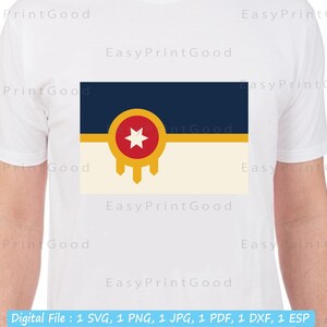 Tulsa Flag SVG Bundle: Map, Heart, Banner Cut Files (digital Download ...