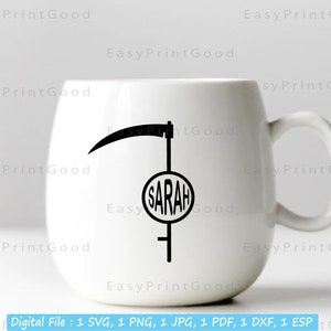 Scythe SVG Bundle, Scythe Monogram Frames, Scythe Logo Svg, Crossed ...