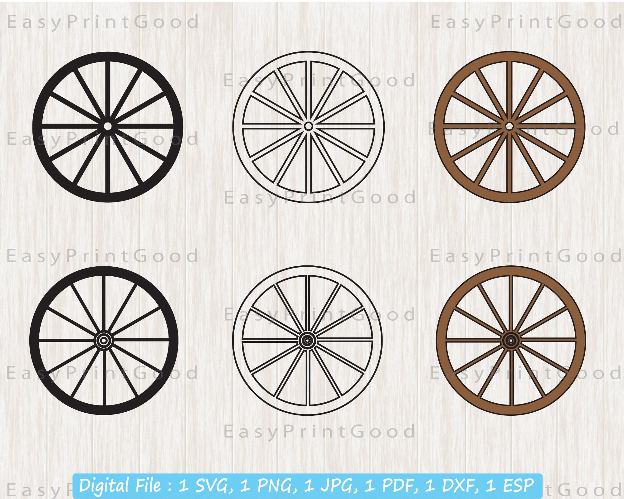 Wooden Wheel Clipart