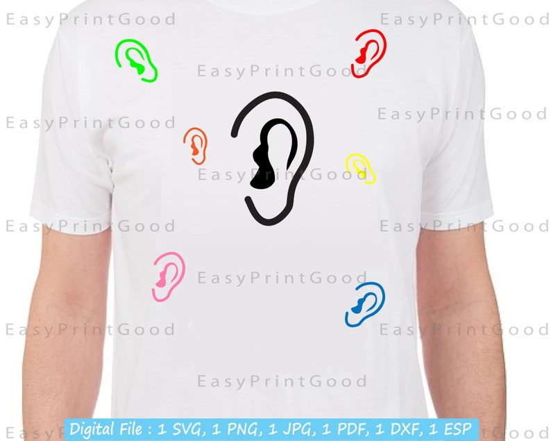 Human Ear Svg Ear Svg Human Ear Clipart Ear Clipart Ear - Etsy
