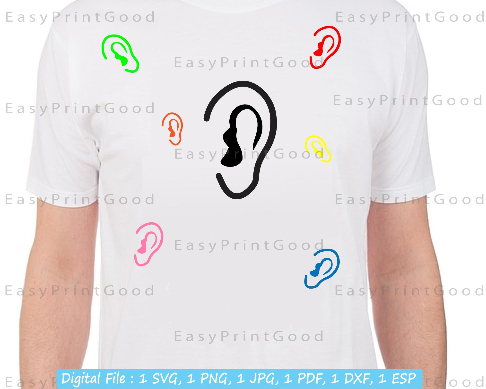 Human Ear Svg Ear Svg Human Ear Clipart Ear Clipart Ear - Etsy Canada